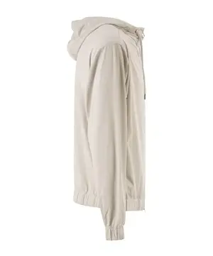 Herno Zip-up Hooded Bomber Jacket - Beige