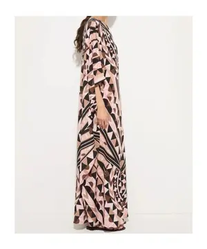 Emilio Pucci Geometric Print Kaftan - Nude
