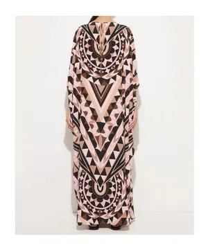 Emilio Pucci Geometric Print Kaftan - Nude