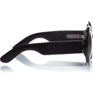 Bottega Veneta Logo Detail Round Frame Sunglasses