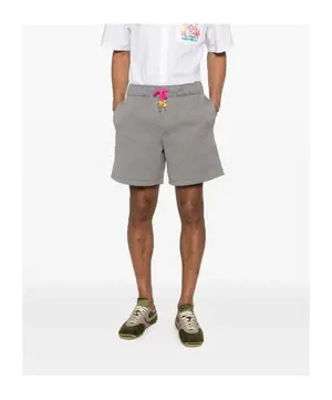 Casablanca Logo Pattern Quilted Shorts