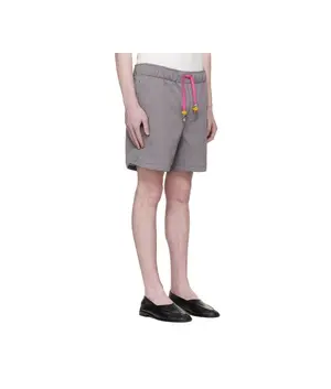 Casablanca Logo Pattern Quilted Shorts