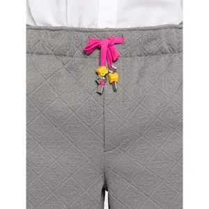 Casablanca Logo Pattern Quilted Shorts
