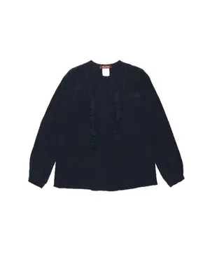 Max Mara Ruffled Long Sleeve Top