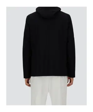 Herno Hooded Jersey Blazer With Removable Bib - Blue