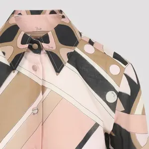 Emilio Pucci Geometric Print Button-up Shirt - Pink