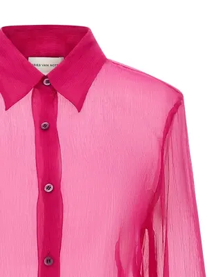 Dries Van Noten Sheer Button-up Shirt