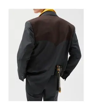 Versace Contrast Yoke Blazer