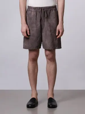 ROBERTO COLLINA Hand-treated Drawstring Shorts - Black