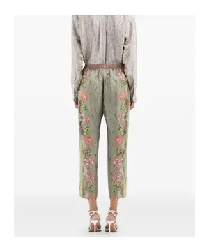 PIERRE-LOUIS MASCIA Drawstring Printed Pants