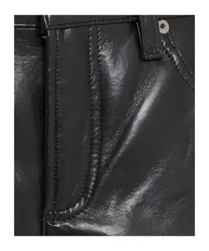 AGOLDE Leather Casual Pants