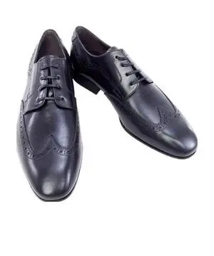 FERRAGAMO Leather Wing Tip Lace-up Derby Shoes