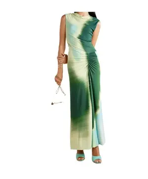 Simkhai Acacia Tie-dye Ruched Stretch-jersey Midi Dress