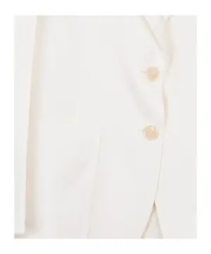 Victoria Beckham Single-breasted Suit Jacket - Ivory