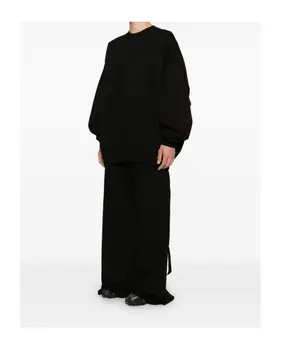 Rick Owens Long Sleeve Tie Detail Sweatshirt