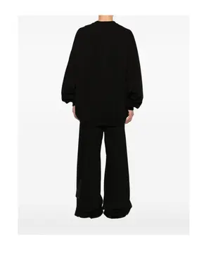 Rick Owens Long Sleeve Tie Detail Sweatshirt