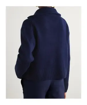 Simkhai Andes Ribbed Cashmere Zip Sweater