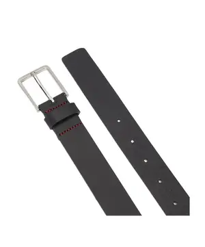 Hugo Boss Buckled Leather Belt - Black