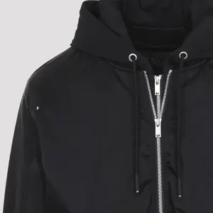 Moose Knuckles Long Sleeve Bomber Jacket With Hood