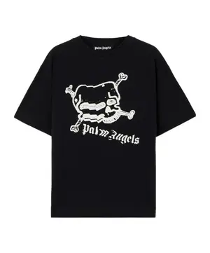 Palm Angels Skull Graphic T-shirt - Black