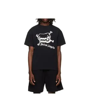 Palm Angels Skull Graphic T-shirt - Black