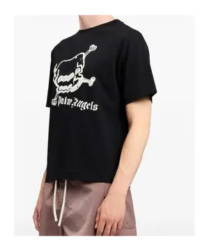 Palm Angels Skull Graphic T-shirt - Black