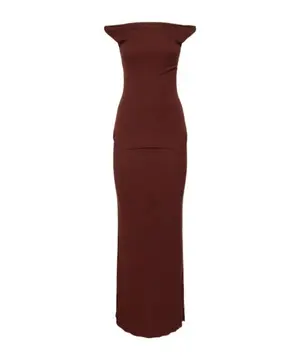 AYA MUSE Silk Viscose Fiber Long Dress