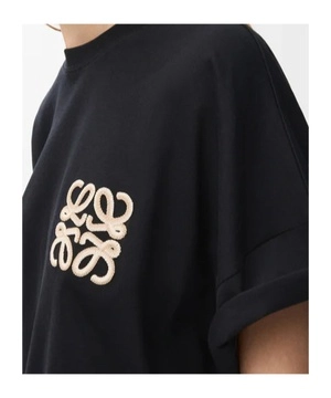 Loewe Anagram Crochet Embroidered Crewneck T-shirt