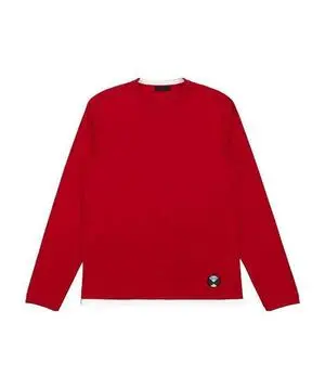 Prada Long-sleeved Detail T-shirt - Red