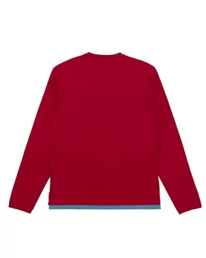 Prada Long-sleeved Detail T-shirt - Red