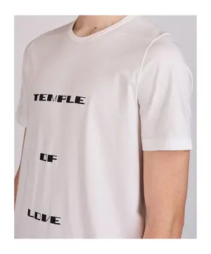 Rick Owens Level T Printed T-shirt - Opal/black