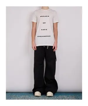 Rick Owens Level T Printed T-shirt - Opal/black