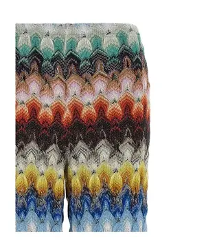 Missoni Metallic Patterned Knitted Trousers