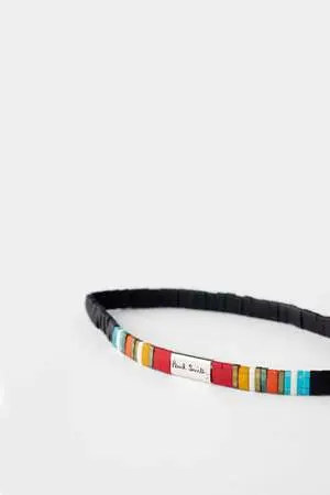 Paul Smith Beaded Logo Detail Bracelet