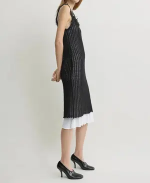 TOTEME Sleeveless Round Neck Midi Dress