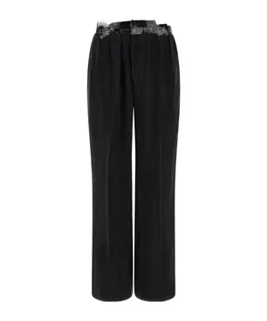 MAISON MARGIELA Pleated Straight-leg Trousers