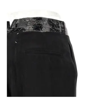 MAISON MARGIELA Pleated Straight-leg Trousers