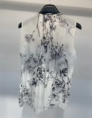 Max Mara Matilde Sleeveless Blouse With Printed Pattern