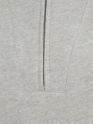 NILI LOTAN Diya 1/4 Zip Cotton Blend Sweatshirt