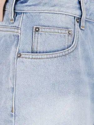 Loewe Frayed Hem Denim Shorts