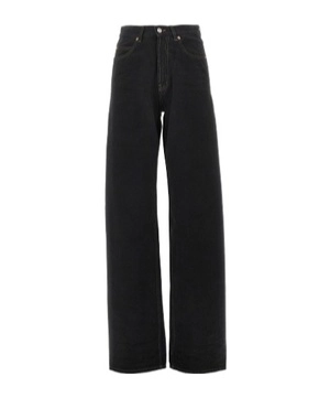 Saint Laurent Contrast Stitch Wide-leg Jeans