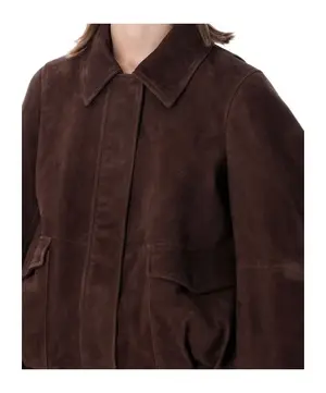 Loewe Flap-pocket Suede Bomber Jacket