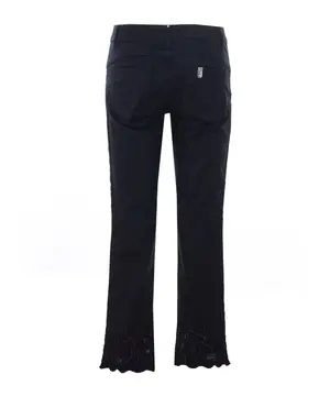 Liu Jo Floral Embroidered Hem Jeans
