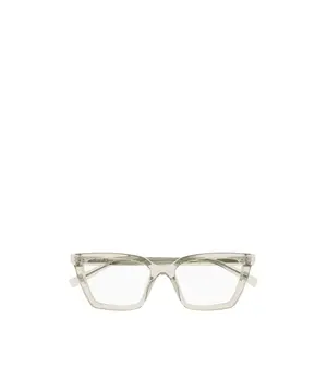 Saint Laurent Full Rim Eyeglasses - White