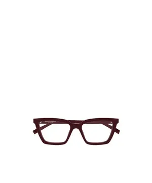 Saint Laurent Full Rim Eyeglasses - Brown
