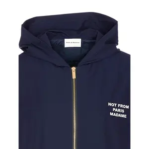 Drole De Monsieur Long-sleeved Zip-up Sweatshirt