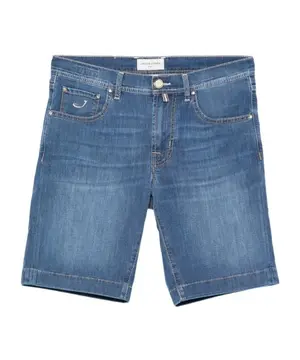 Jacob Cohen Denim Shorts With Belt Loops