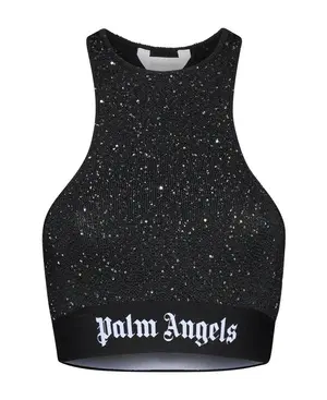 Palm Angels Embellished Cropped Top