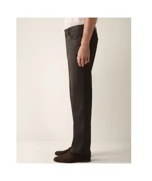 Zegna Roccia Slim Straight Jeans - Brown