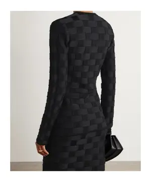 Tove Uma Jacquard-knit Cardigan